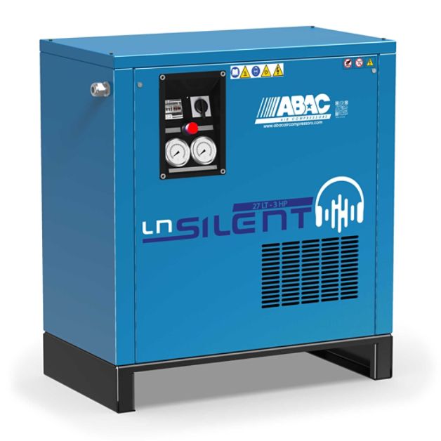 Stationary Silent Air Compressors - 27 liters, 2-3 HP - ABAC International
